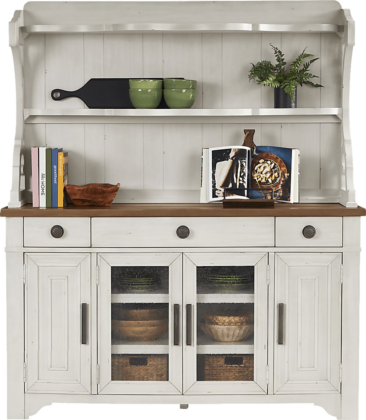 Wicklow Hills 2 Pc White Colors,White Server | Rooms to Go
