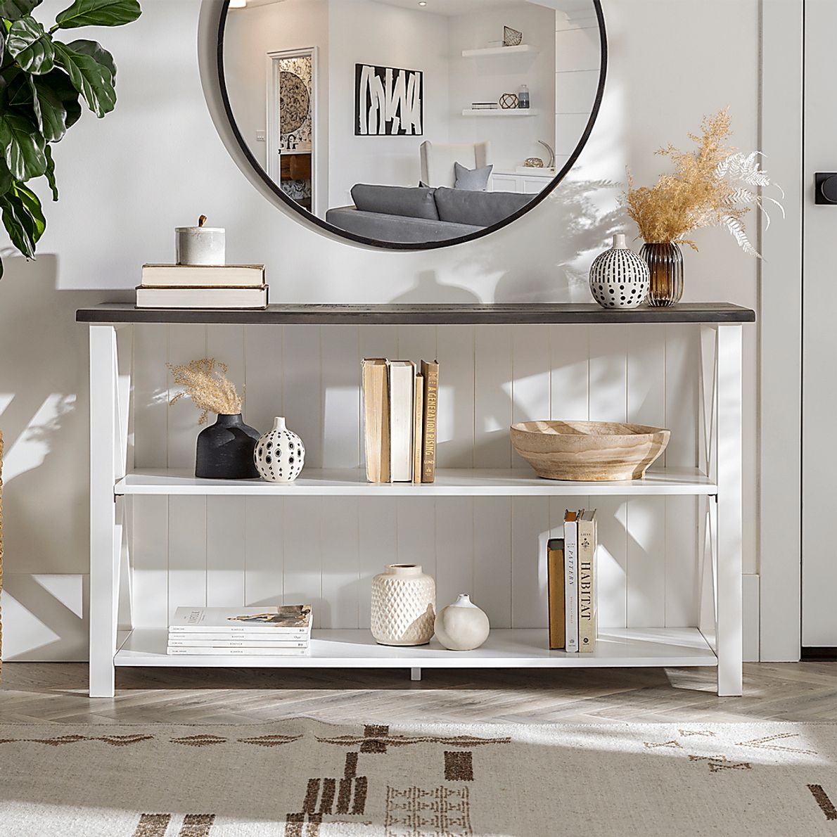 Wildacre White Sofa Table - Rooms To Go