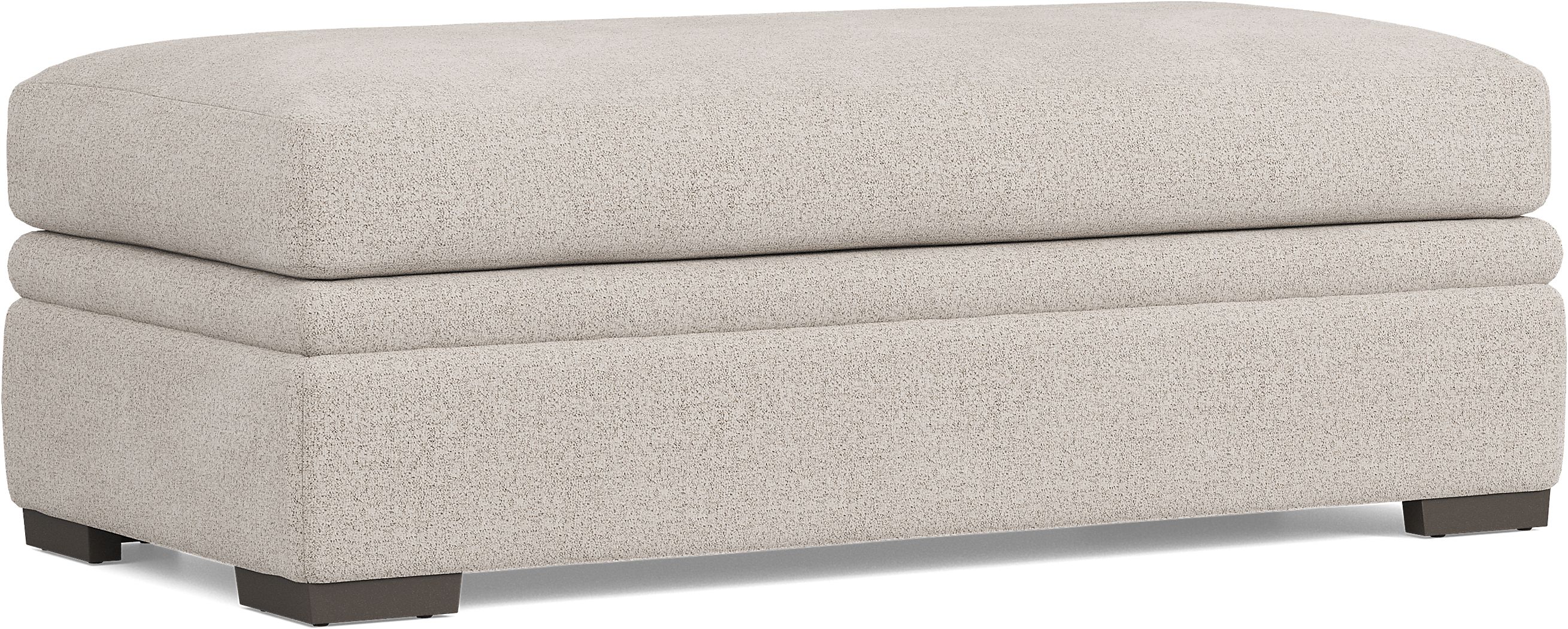 Wildwood Grove Beige Chenille,Polyester Fabric Storage Ottoman | Rooms to Go