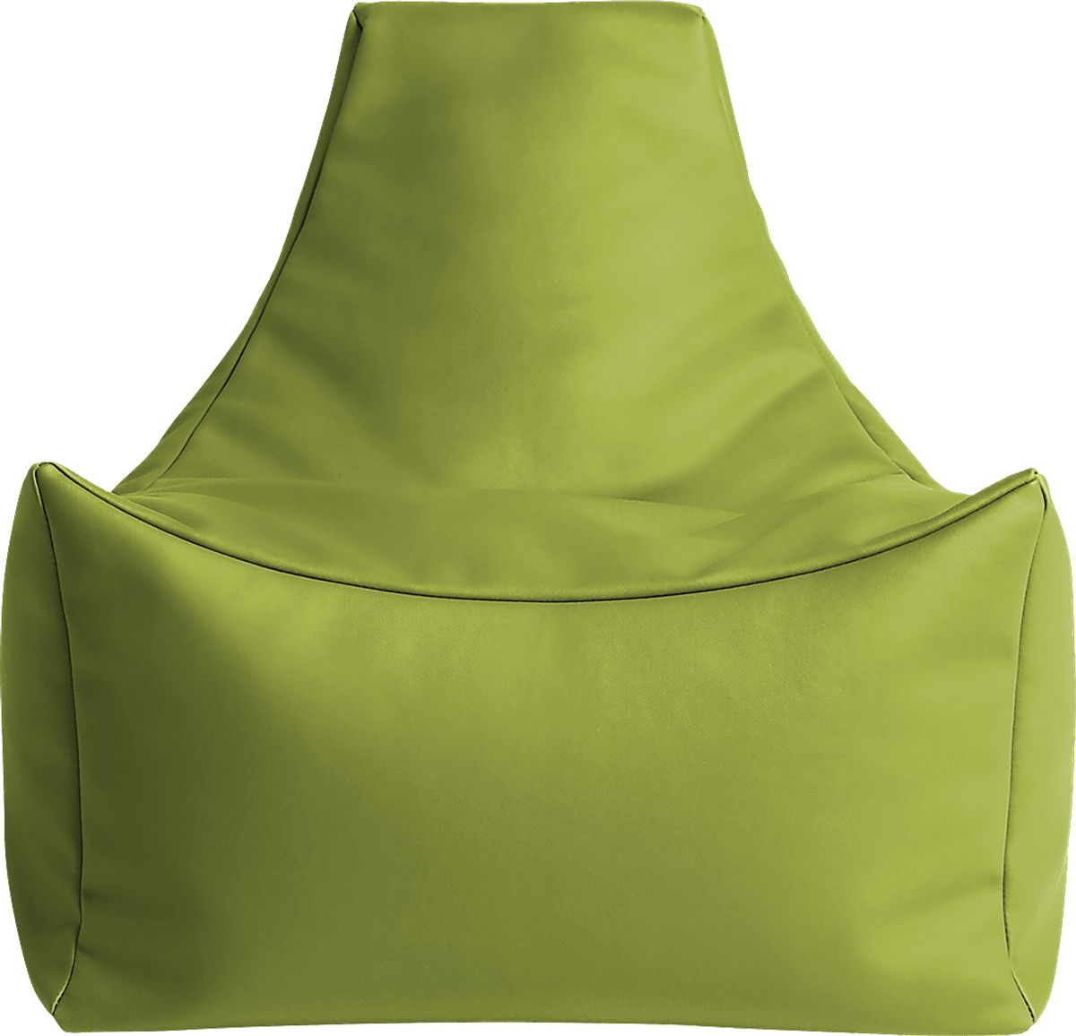 Wilfy Green Vinyl Fabric Small Bean Bag Chair | Rooms to Go