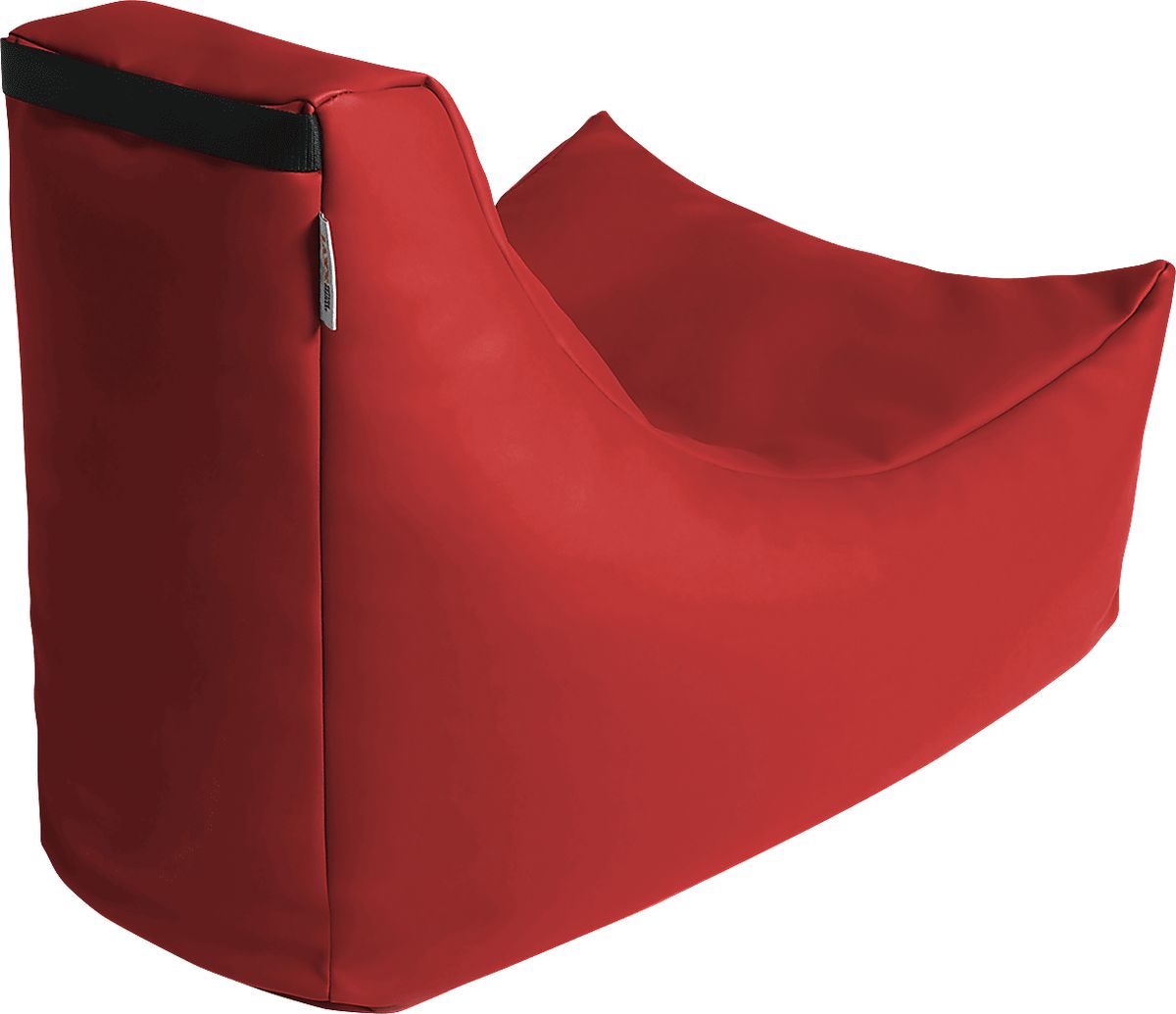 Wilfy Red Vinyl Fabric Small Bean Bag Chair | Rooms to Go