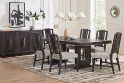 Drew & Jonathan Wilshire 5 Pc Merlot Dark Wood Gray Polyester Fabric ...