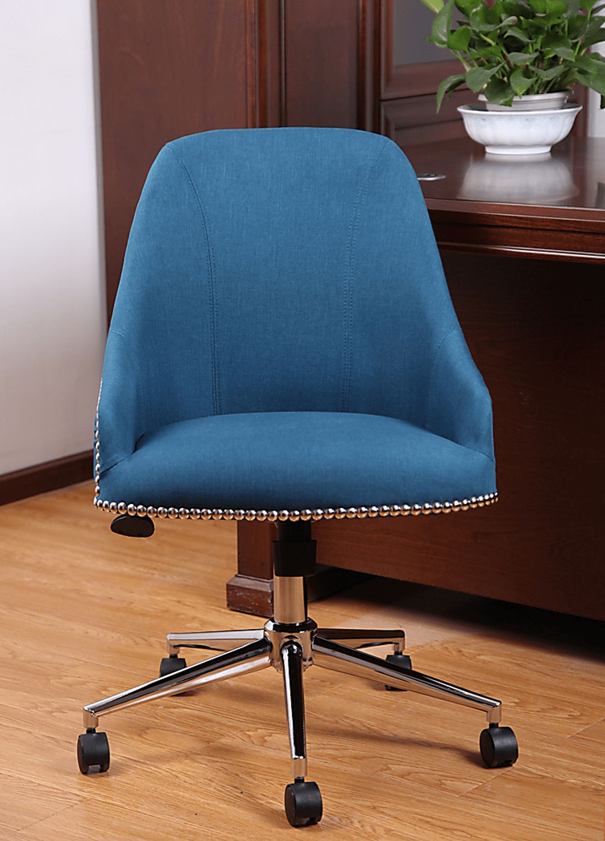 Wimpson Lane Blue Desk Chair | Rooms to Go