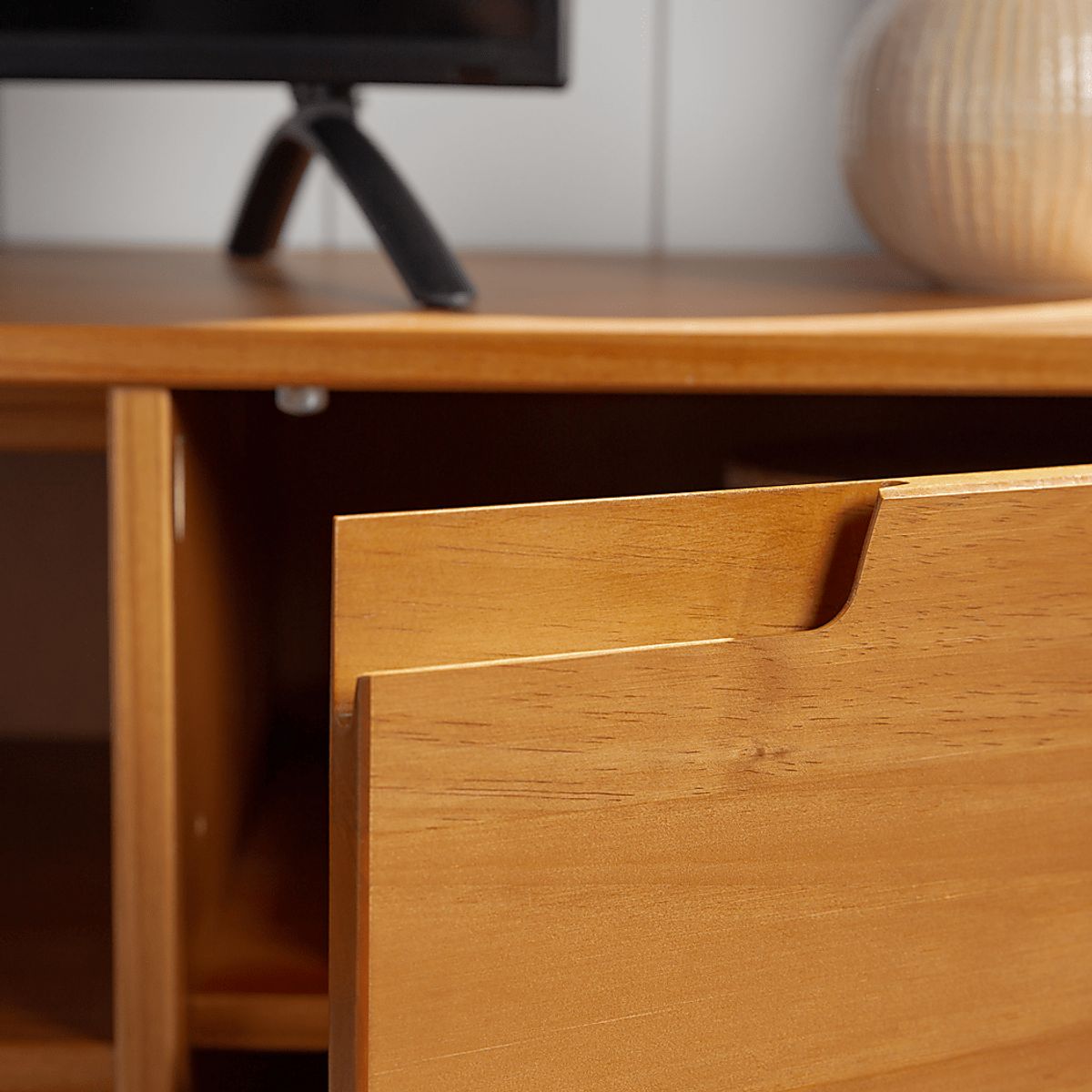 Windbrooke Caramel Light Wood 70 in. Console | Rooms to Go