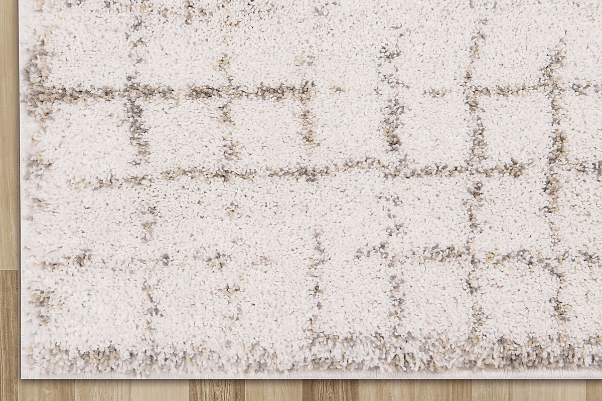 Windowpanes Multi Polypropylene Fabric Rug | Rooms to Go