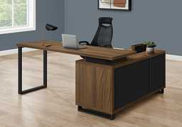 Winfair Walnut Dark Wood Desk | Rooms to Go