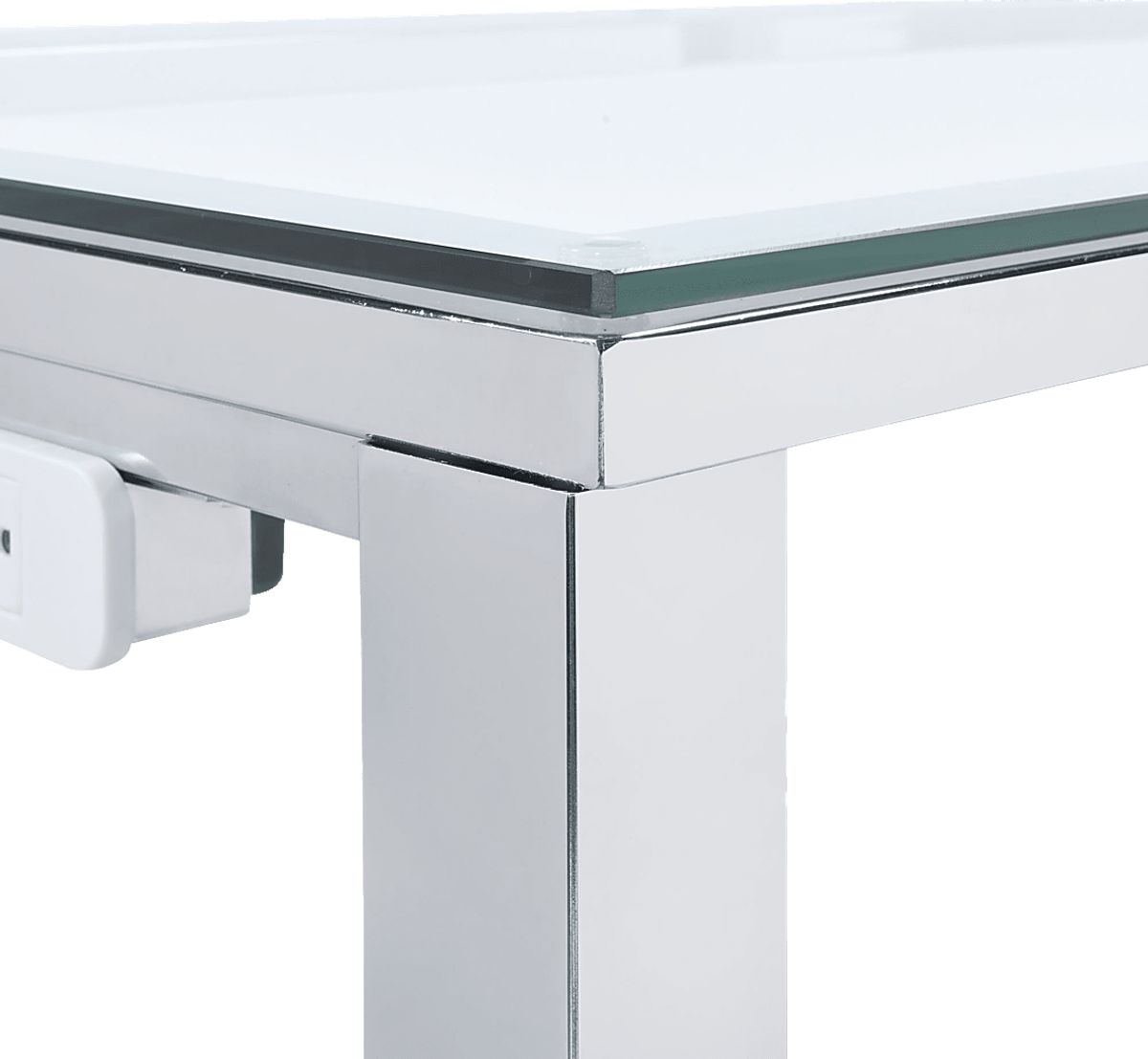 Winnona Chrome Gray Polyester Fabric Dining Table | Rooms to Go