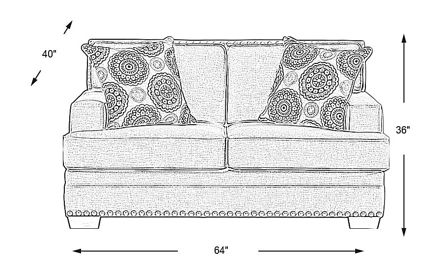 Winsborough Beige Loveseat - Rooms To Go