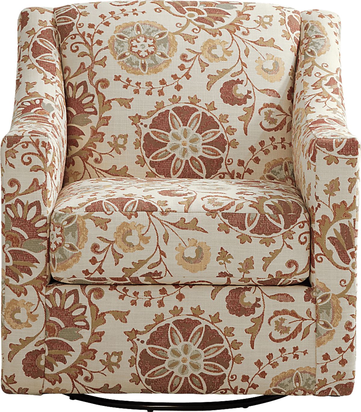 Winsborough Rust Red Woven Swivel Chair | Rooms to Go