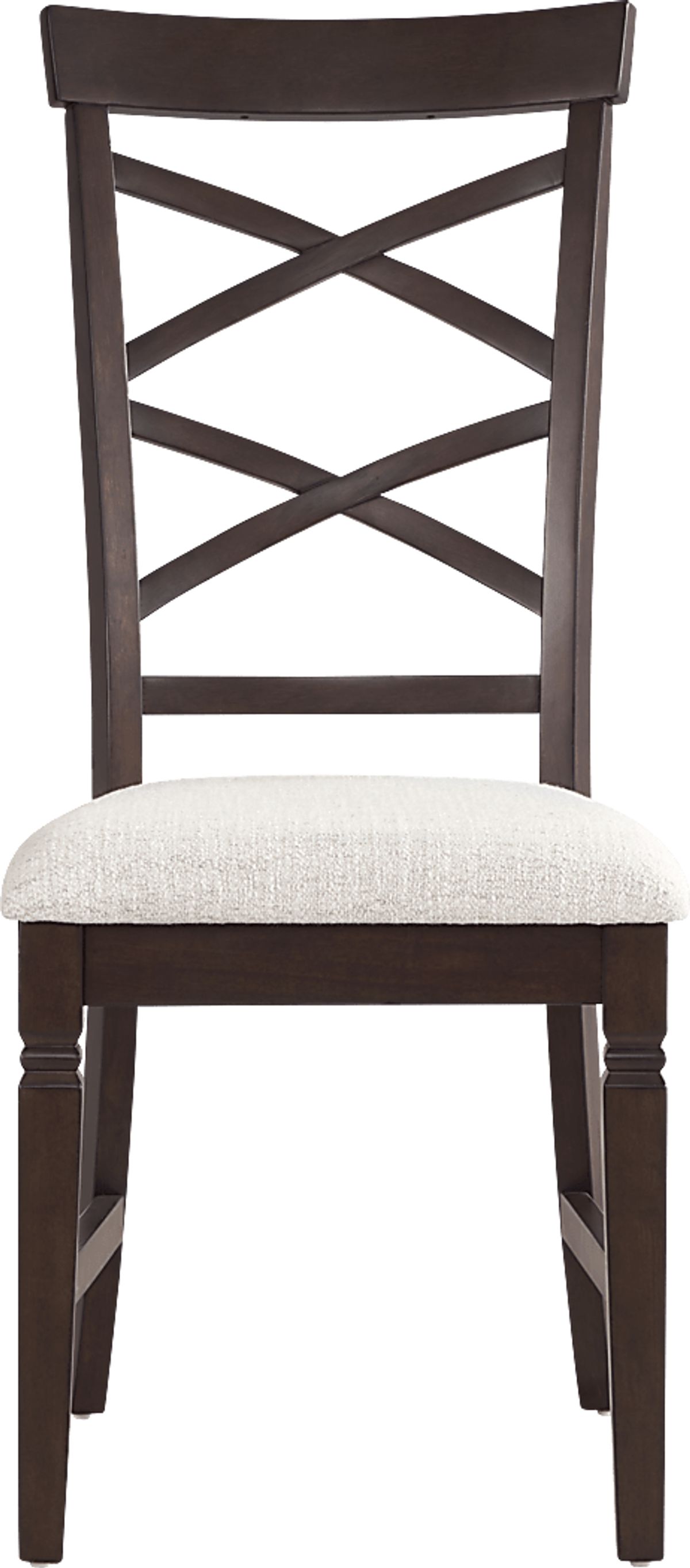 Winslow Brown Cherry Dark Wood X-Back Side Chair | Rooms to Go