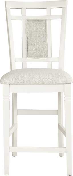 Winslow White Colors,White Upholstered Counter Height Stool | Rooms to Go