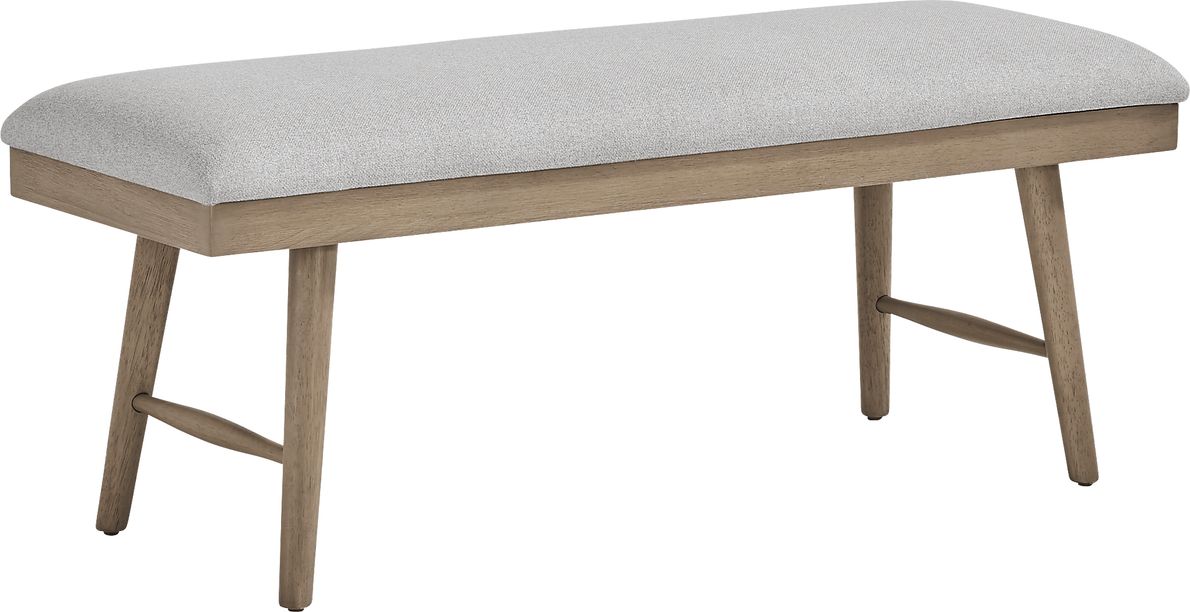 Winston Court Natural Light Wood Gray Dining Bench - Rooms To Go