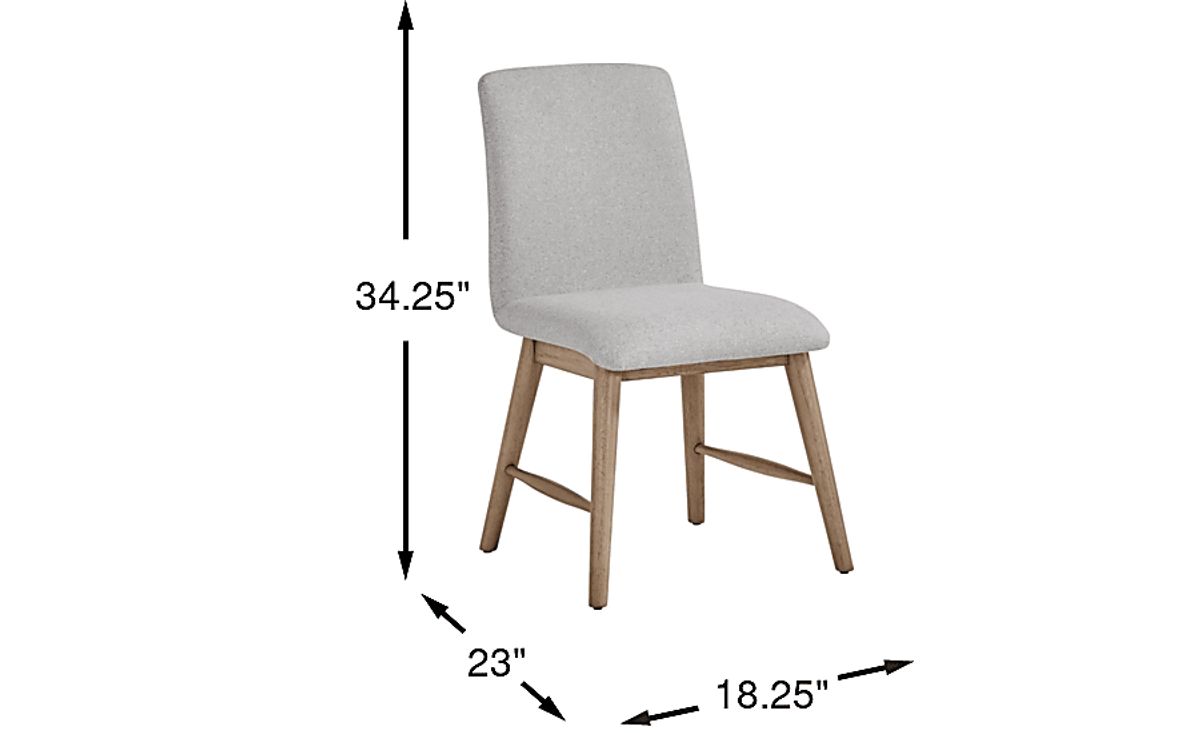 Winston Court Natural Light Wood Gray Side Chair | Rooms to Go
