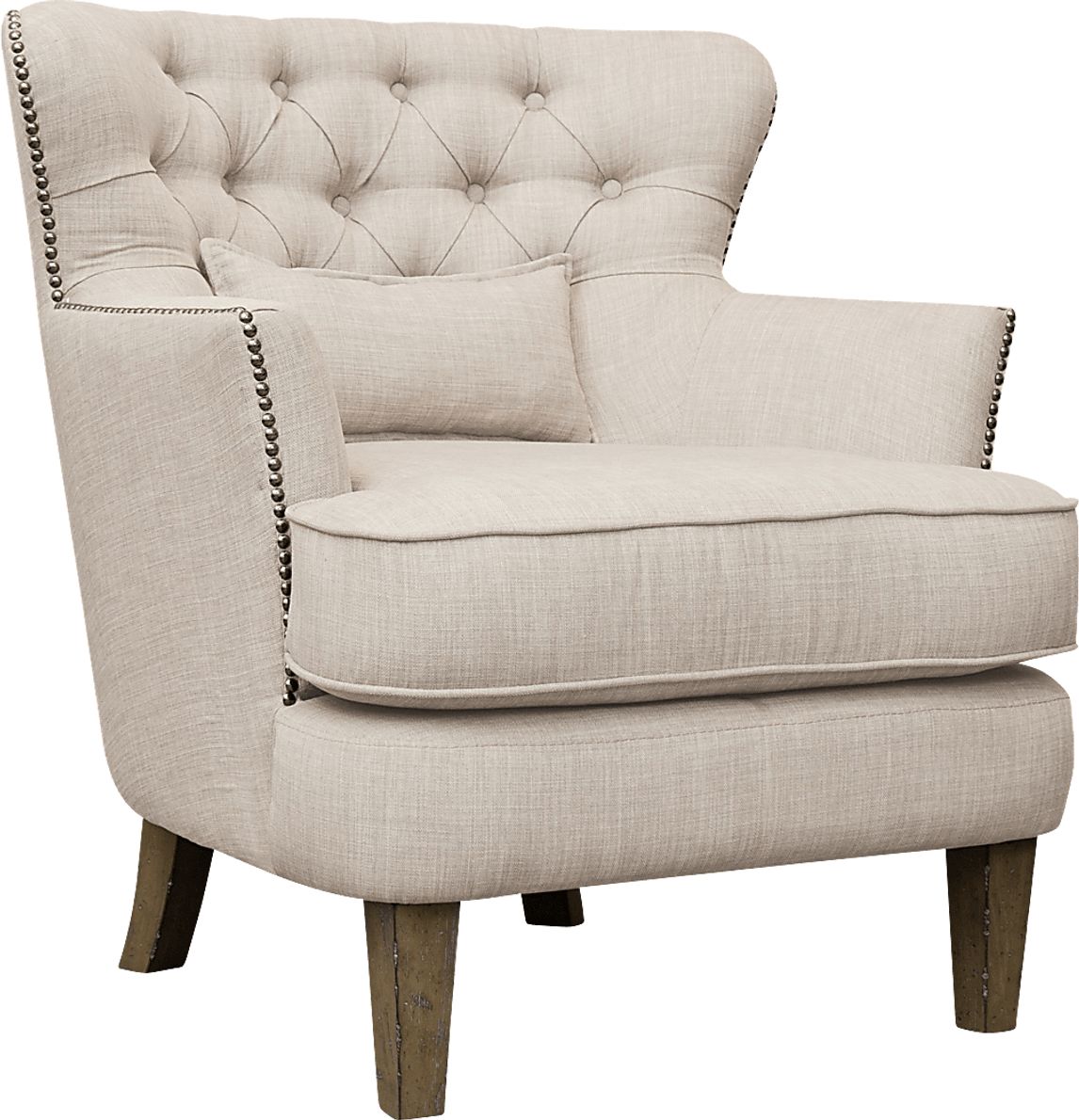 Wintley Beige Polyester Fabric Accent Chair - Rooms To Go