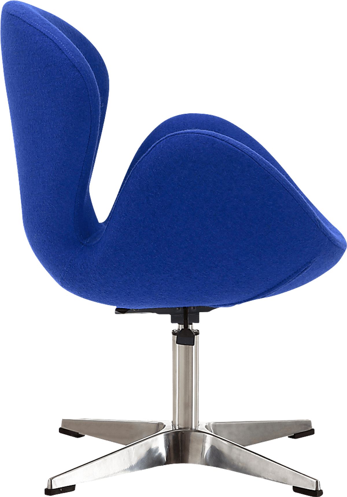 Witchazel Blue Wool Fabric Swivel Accent Chair | Rooms to Go