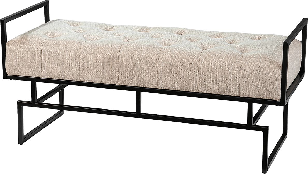 Witterton Beige Accent Bench - Rooms To Go