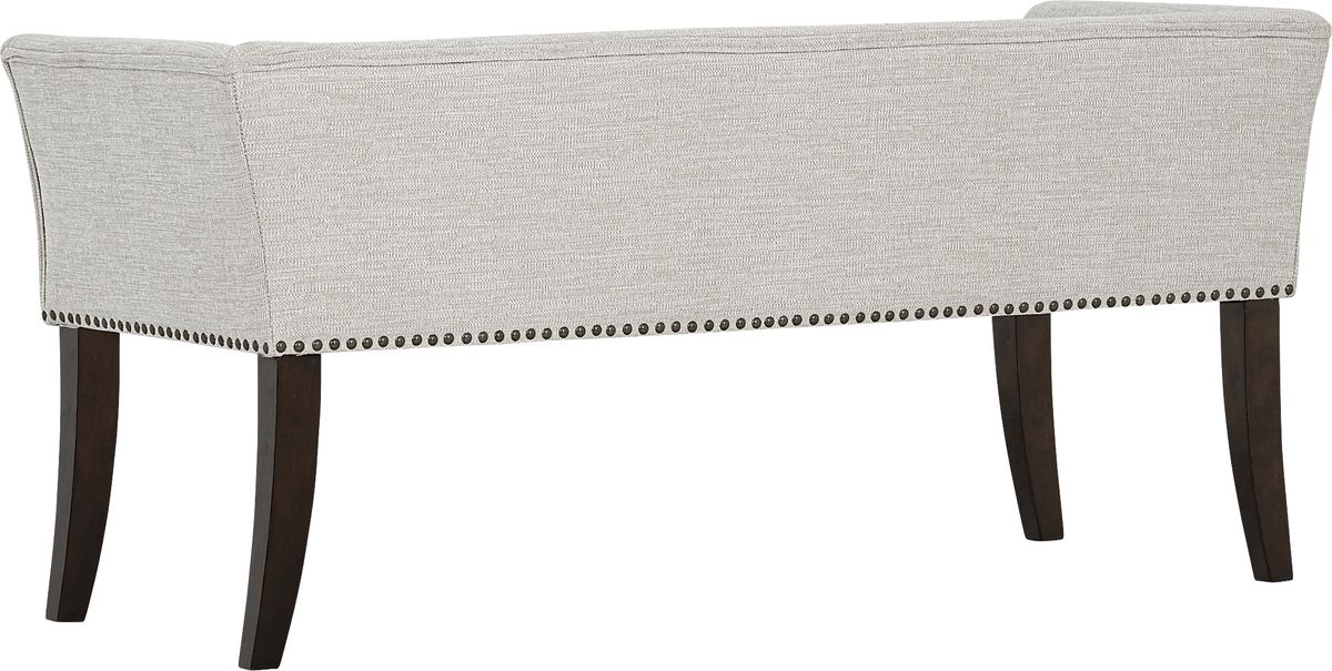 Wolfdew White Colors,White Polyester Fabric Accent Bench | Rooms to Go