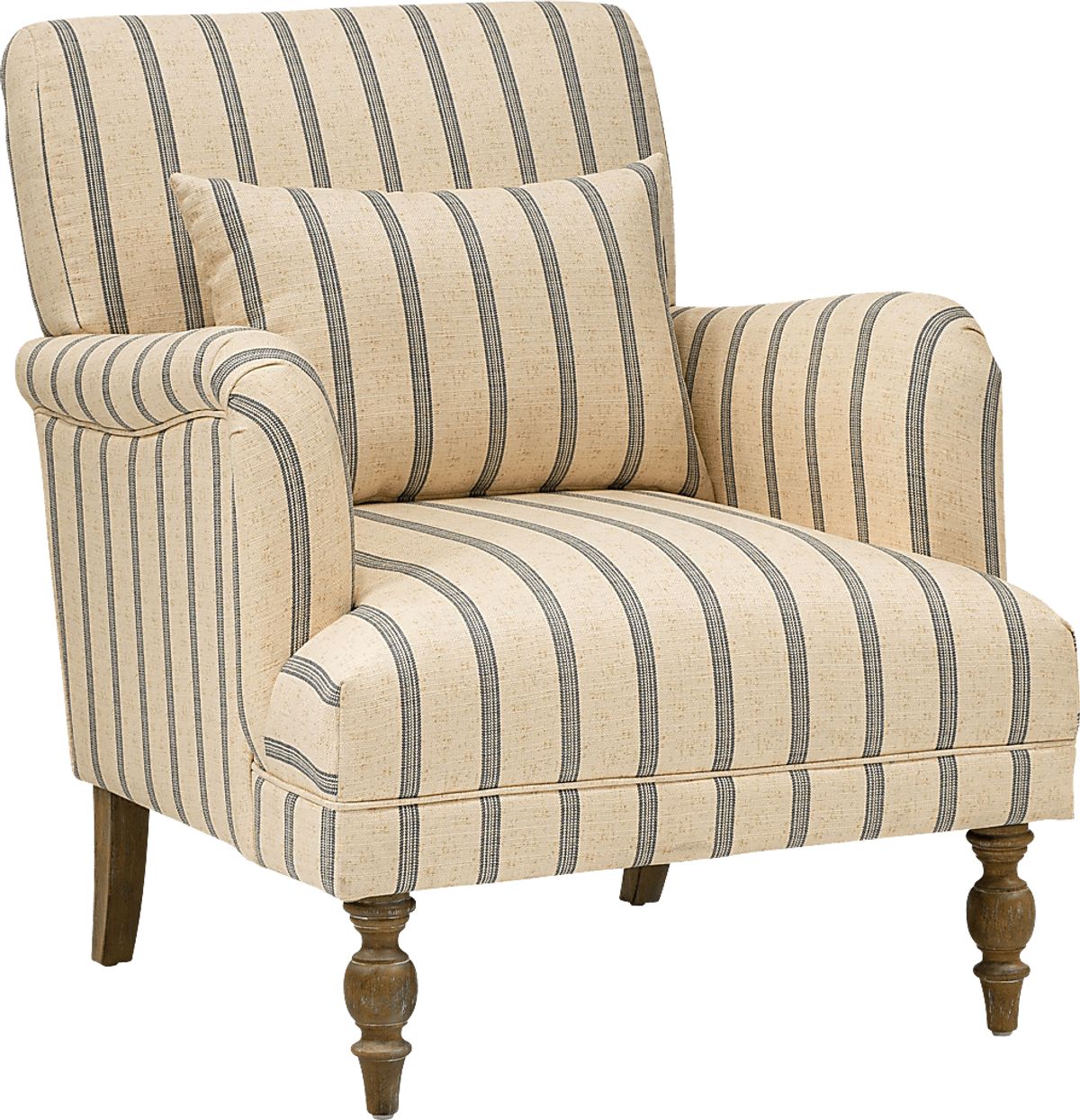 Wonderhive Beige Colors,Light Wood,White Polyester Fabric Accent Chair ...