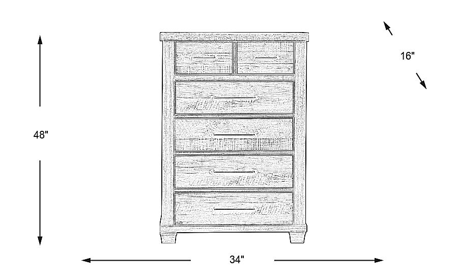 Woodcreek Brown Chest - Rooms To Go