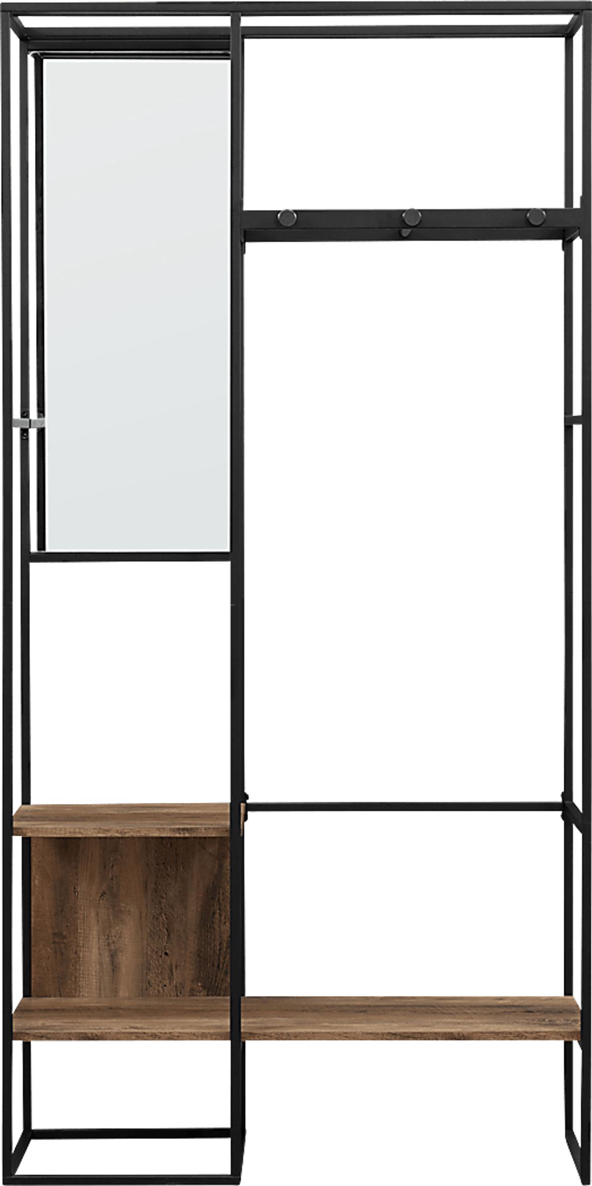 Woodknoll Oak Dark Wood,Light Wood Hall Tree | Rooms to Go