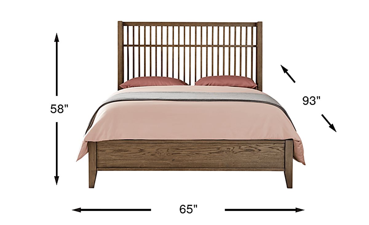 Woodland Park Brown Dark Wood 3 Pc Queen Bed | Rooms to Go