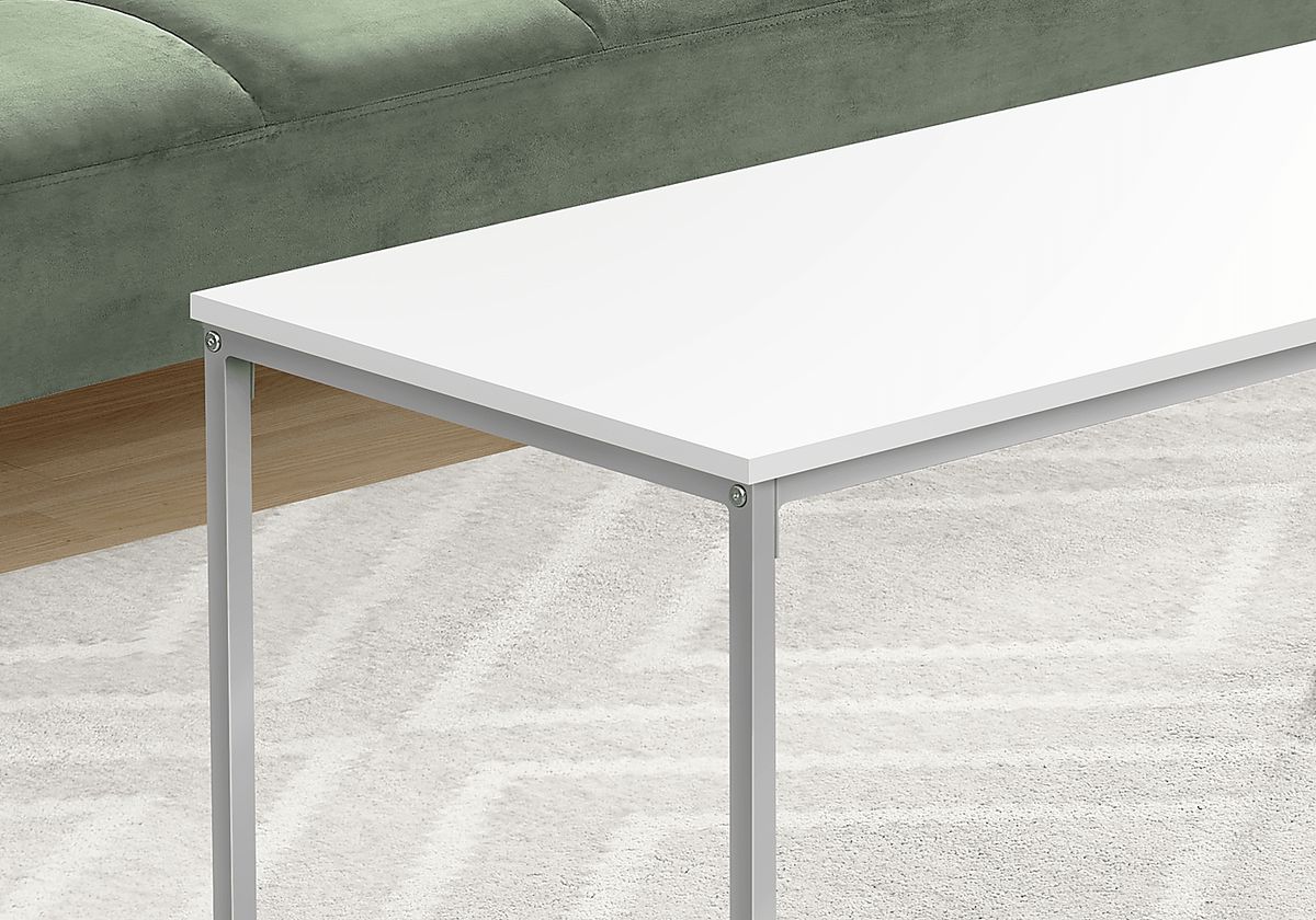 Woodroffe White Colors,White Cocktail Table | Rooms to Go