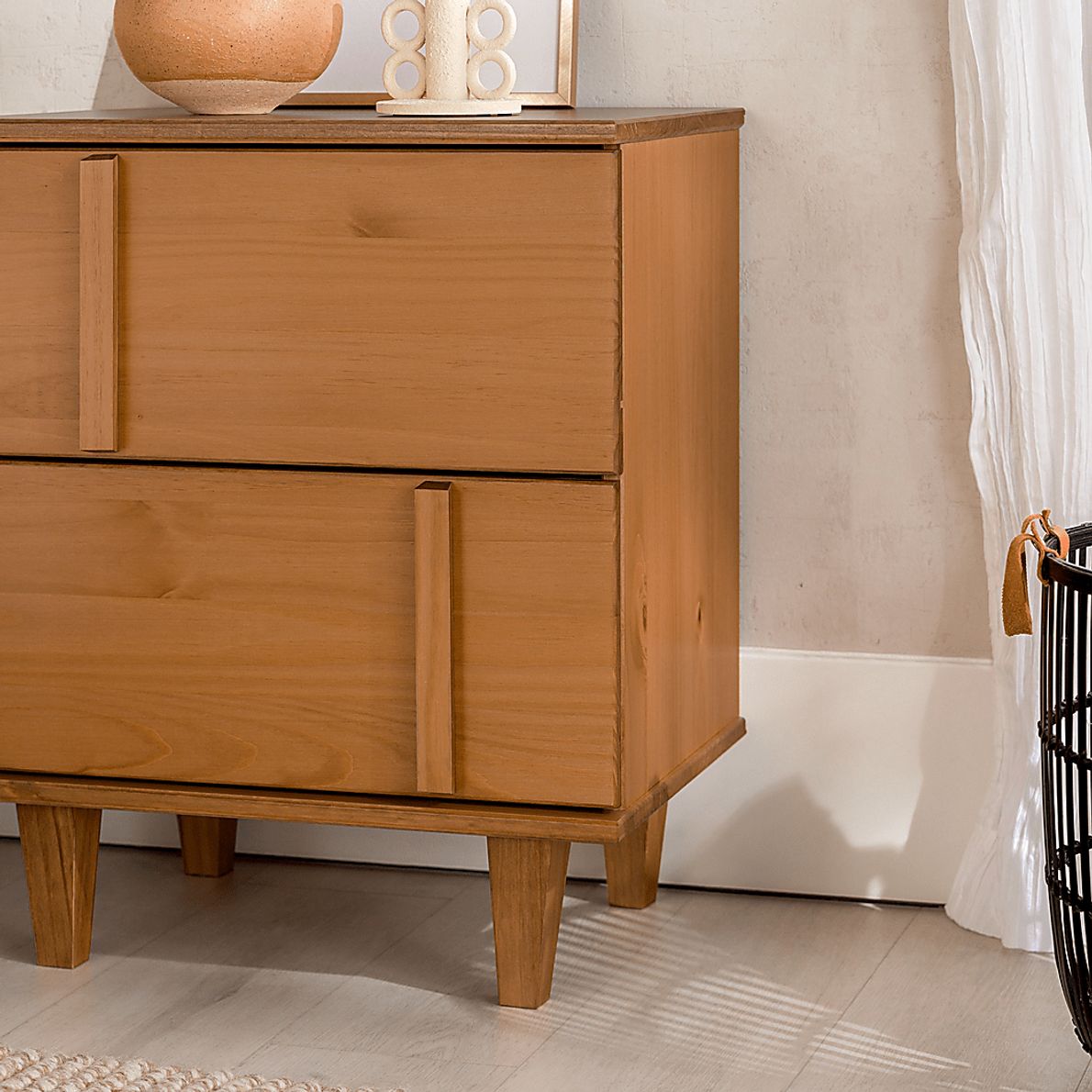 Woodviolet Caramel Nightstand - Rooms To Go
