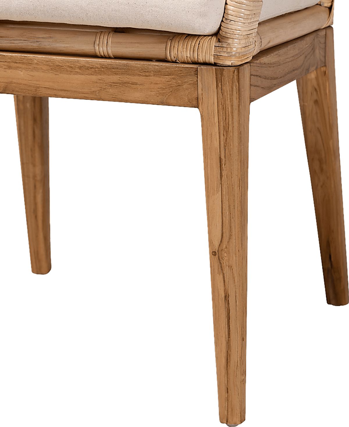 Woolfenden Natural Beige,White Cotton,Polyester Fabric Arm Chair ...