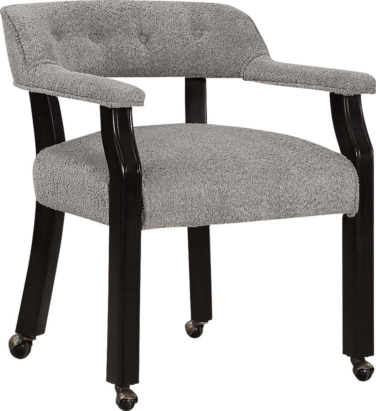 Woolfolk Gray Polyester Fabric Arm Chair | Rooms to Go