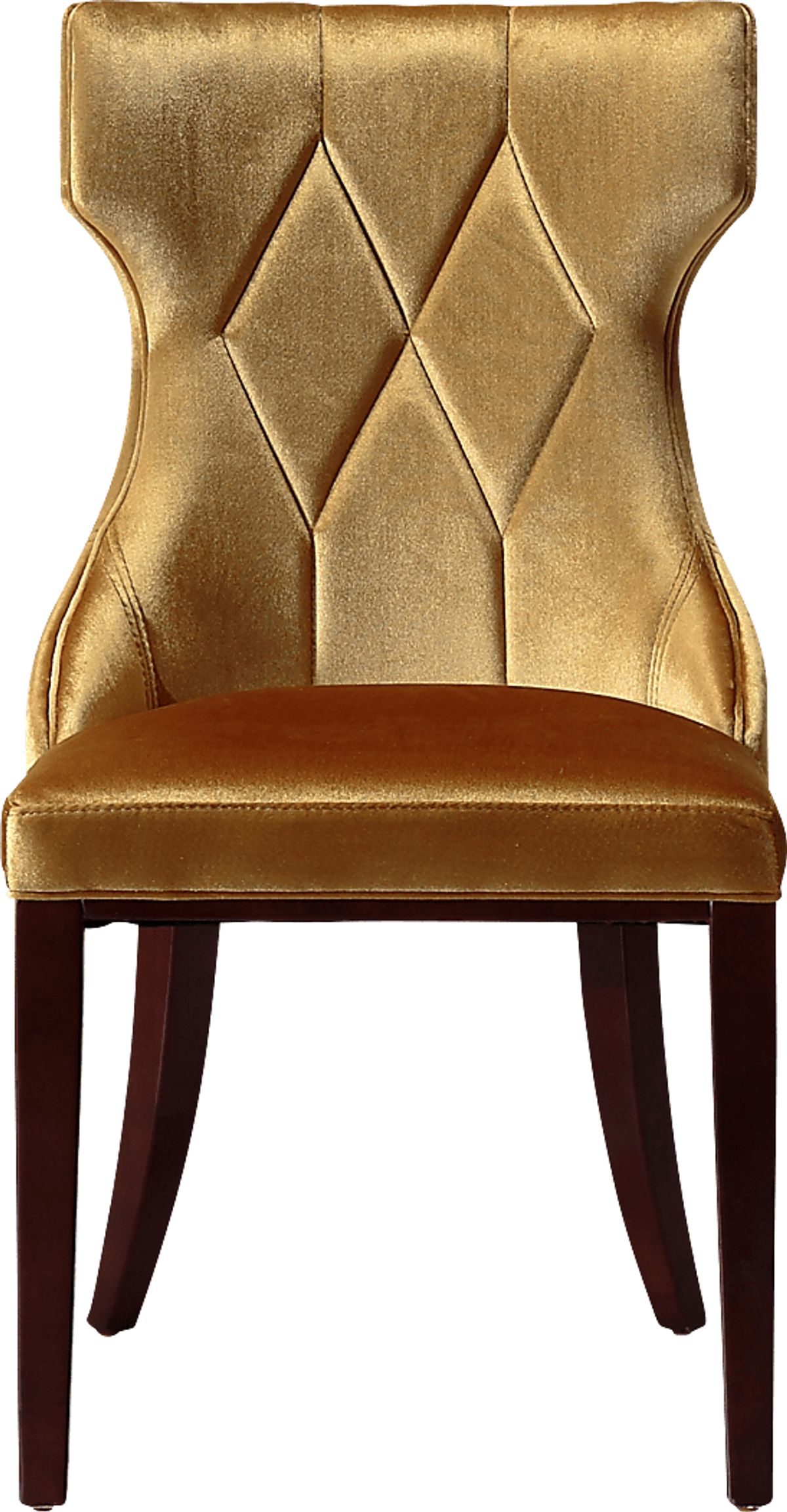 Worlddale Gold Yellow Velvet Plush Dining Chair, Set Of 2 | Rooms to Go