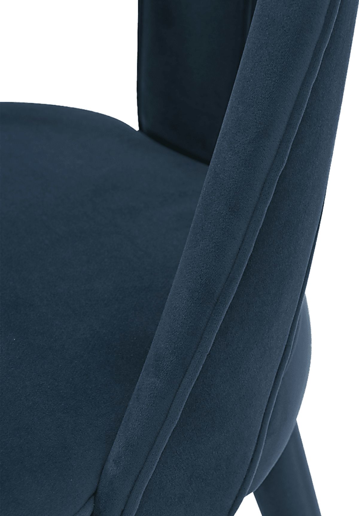 Woronoco Blue Velvet Plush Dining Chair | Rooms to Go