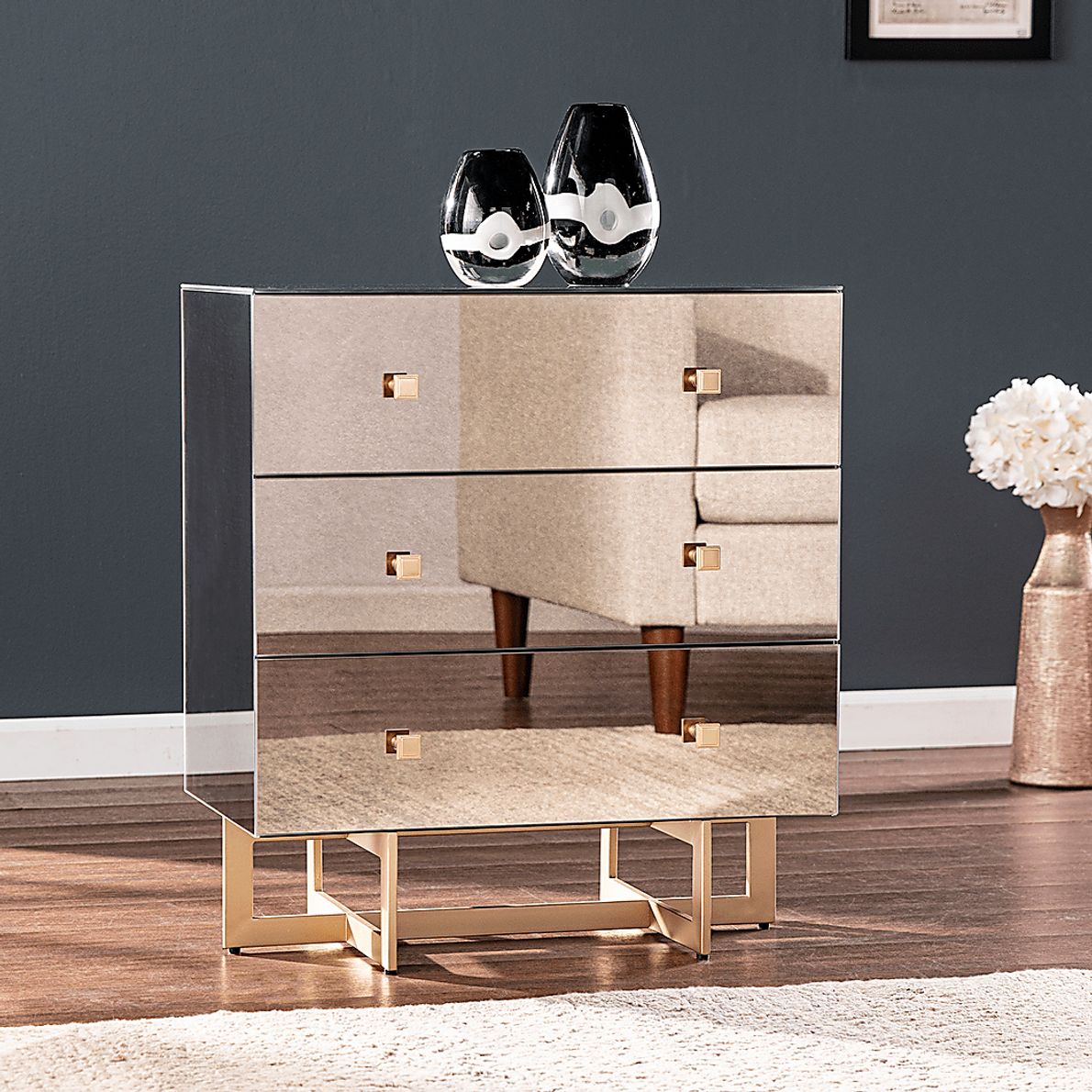 Wrentree Gold Accent Cabinet - Rooms To Go