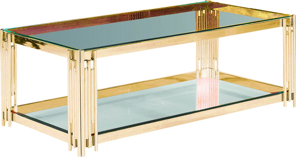 Wrenwood Gold Colors,Metal Cocktail Table | Rooms to Go