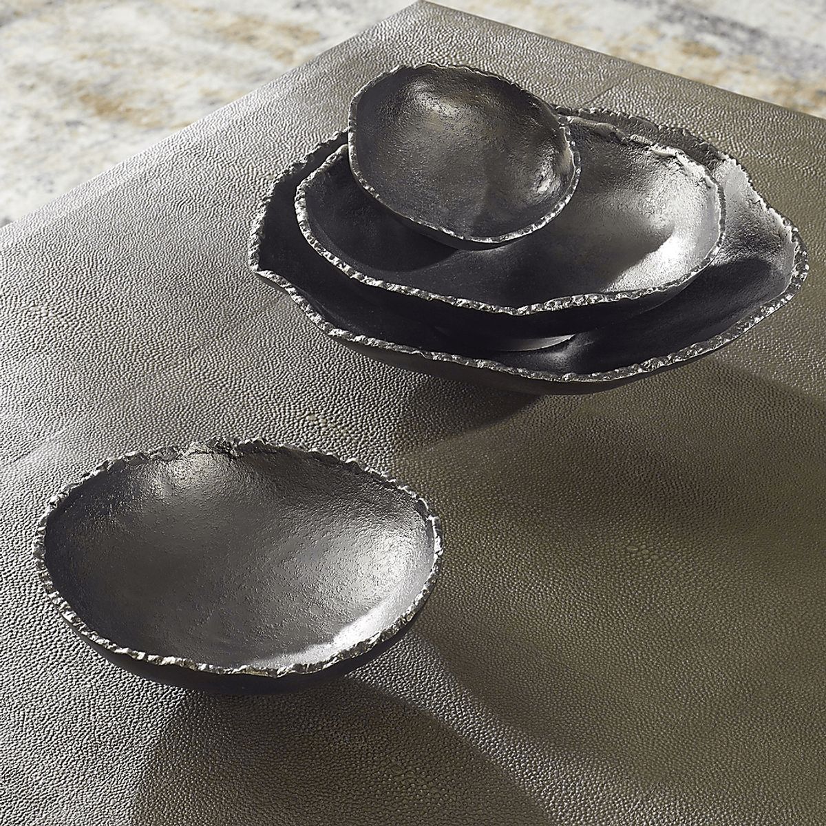 Wunder Nickel Gray Wall Decor, Set Of 4 | Rooms to Go