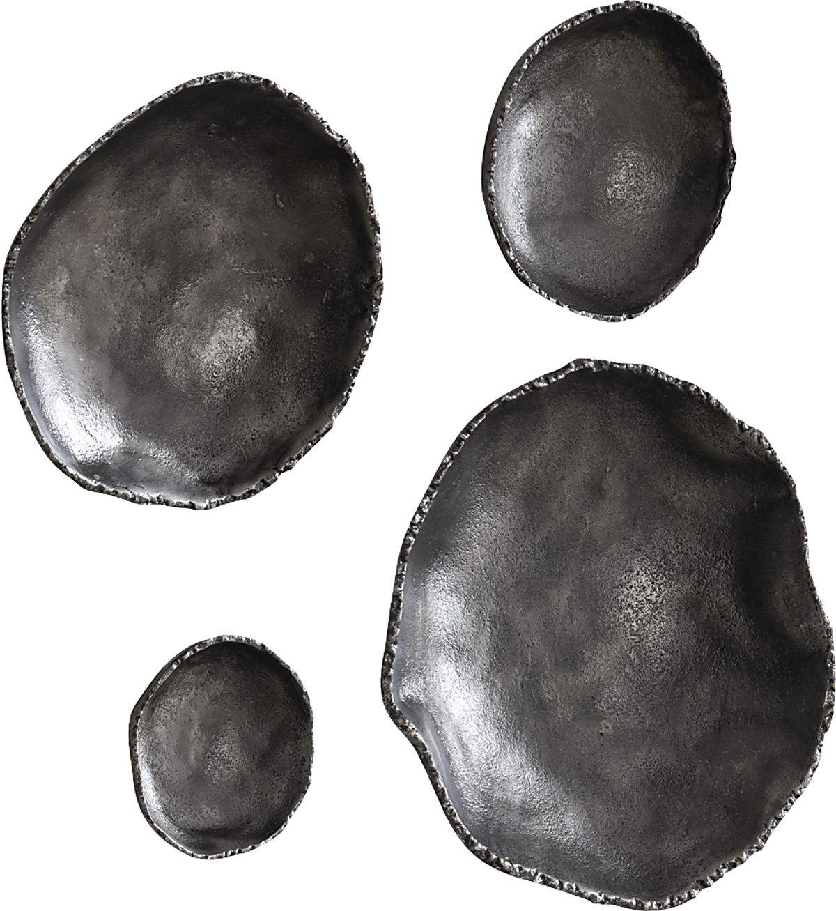 Wunder Nickel Gray Wall Decor, Set Of 4 | Rooms to Go