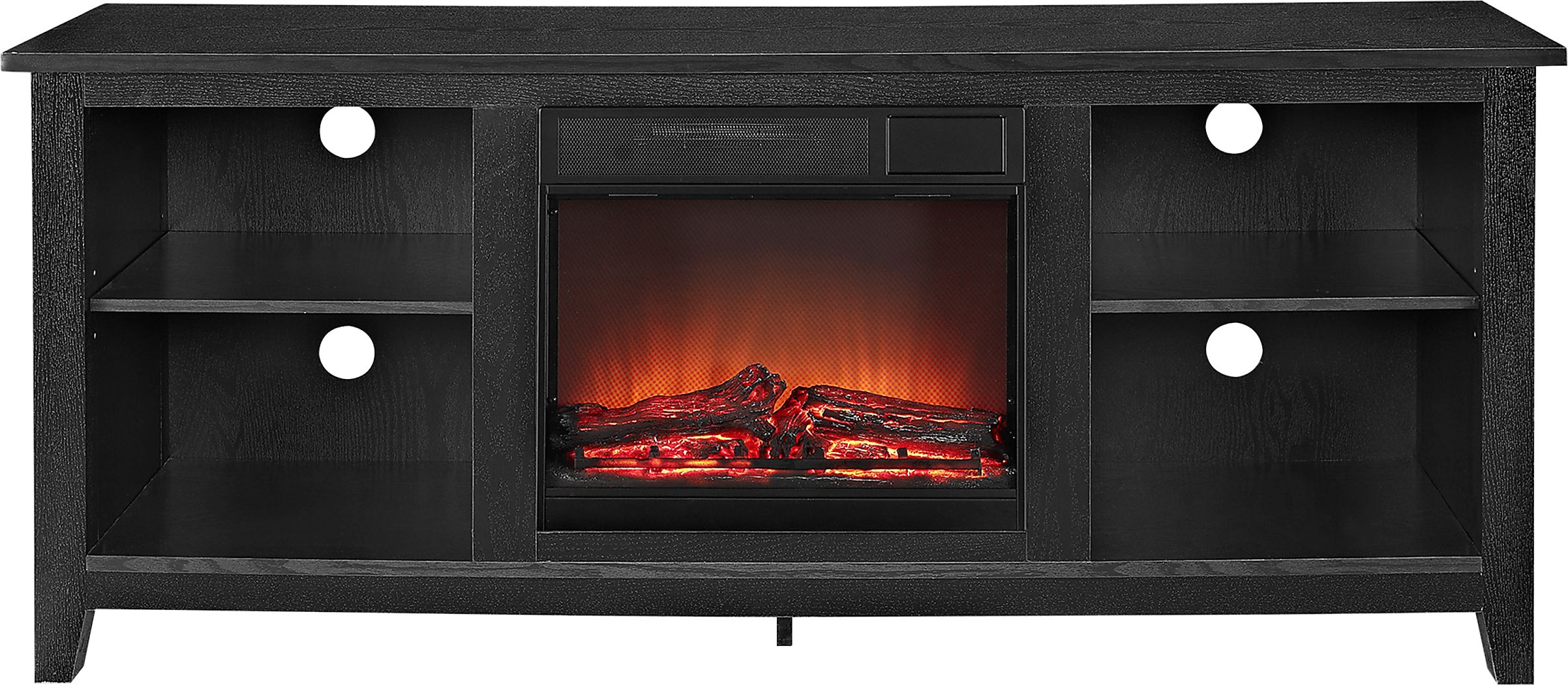 Wyatt Black Black,Colors Firebox Console | Rooms to Go