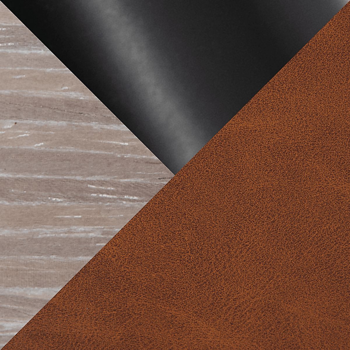 Wymering III Light Gray Camel Brown Polyurethane Fabric Counter Height ...