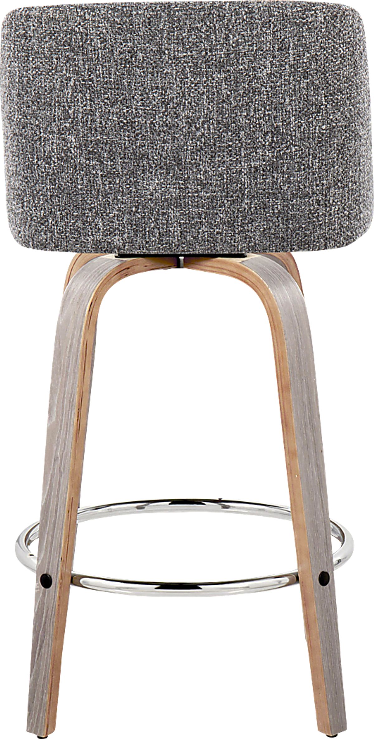 Wymering IV Light Gray Polyester Blend Counter Height Stool, Set Of 2 ...