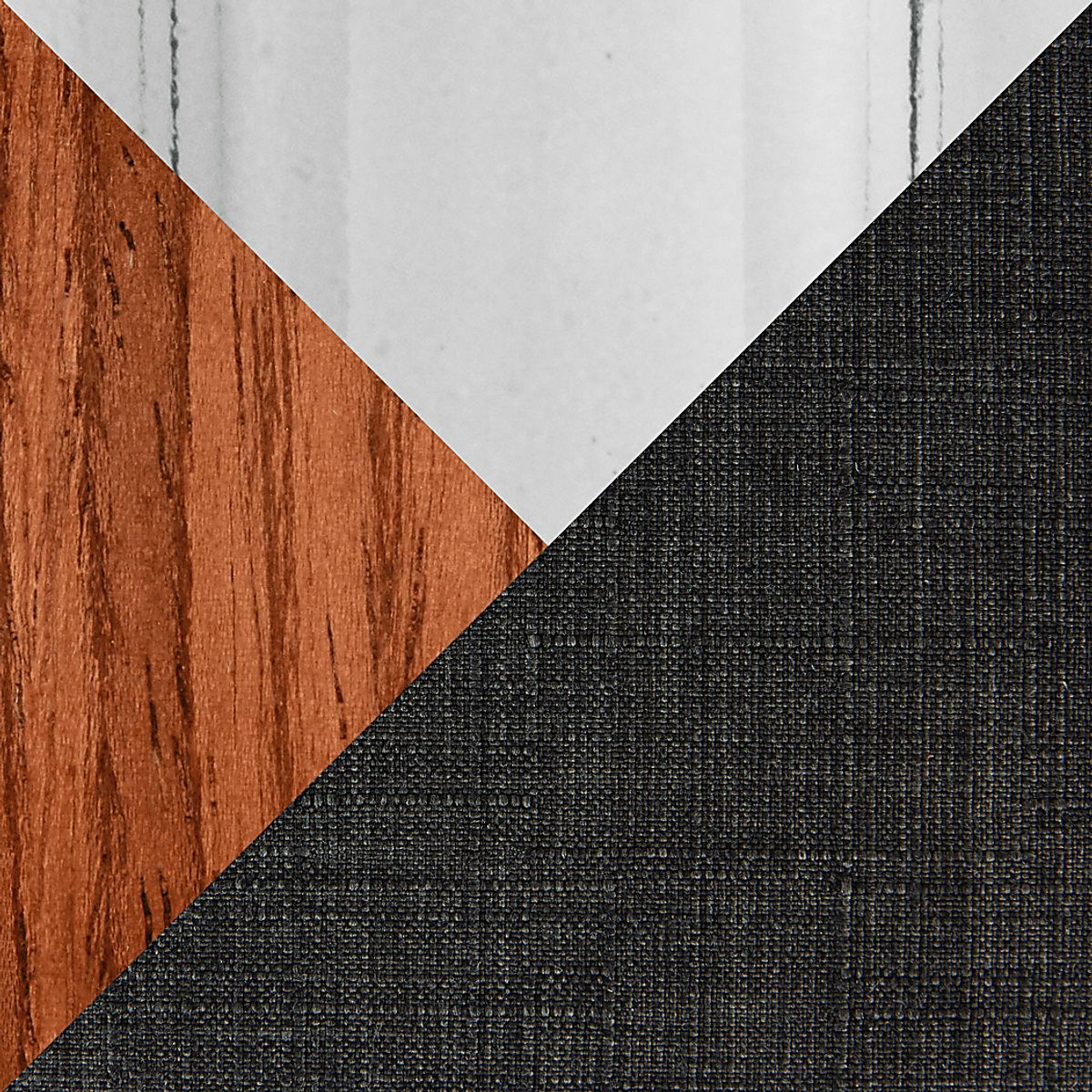 Wyndmoor Iii Walnut Dark Wood Charcoal Blackgray Polyester Fabric