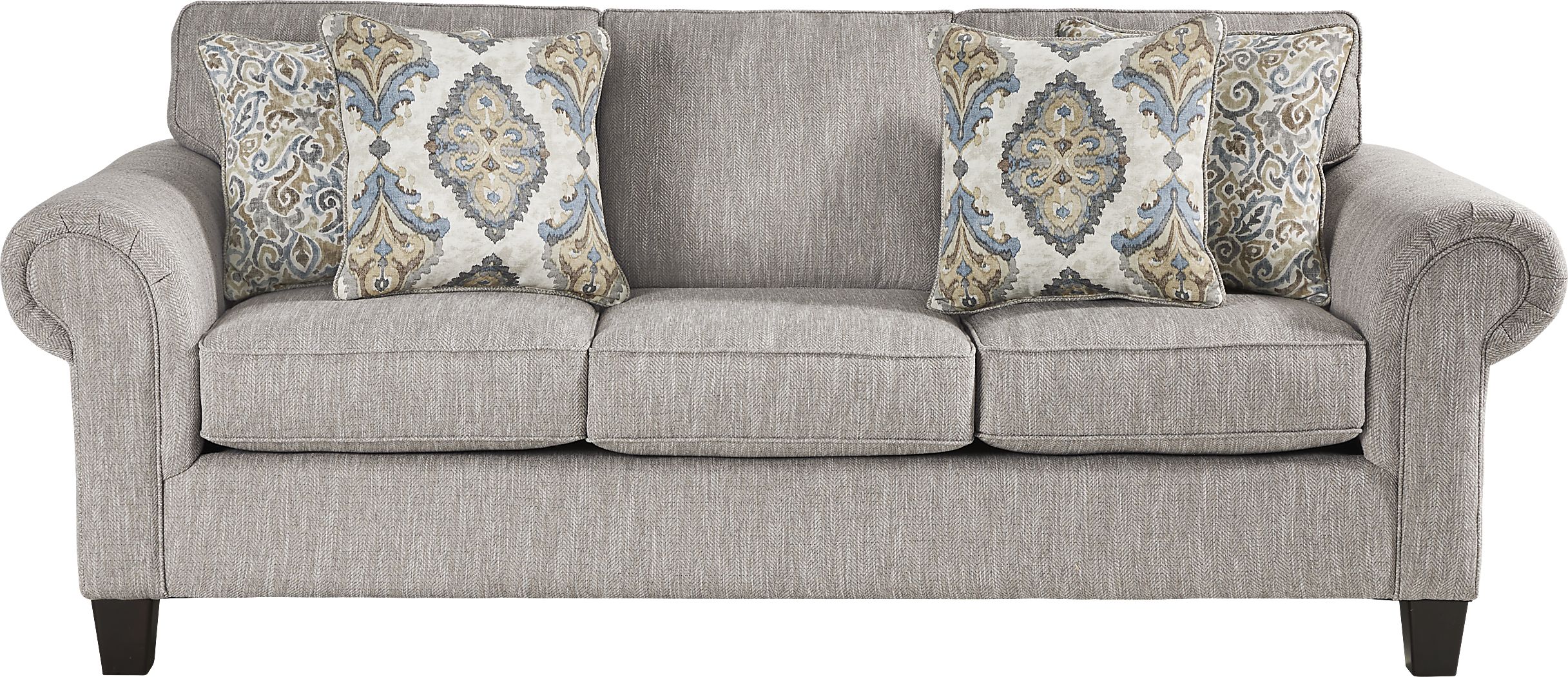 Wyndsor Way Gray Woven Sofa | Rooms to Go