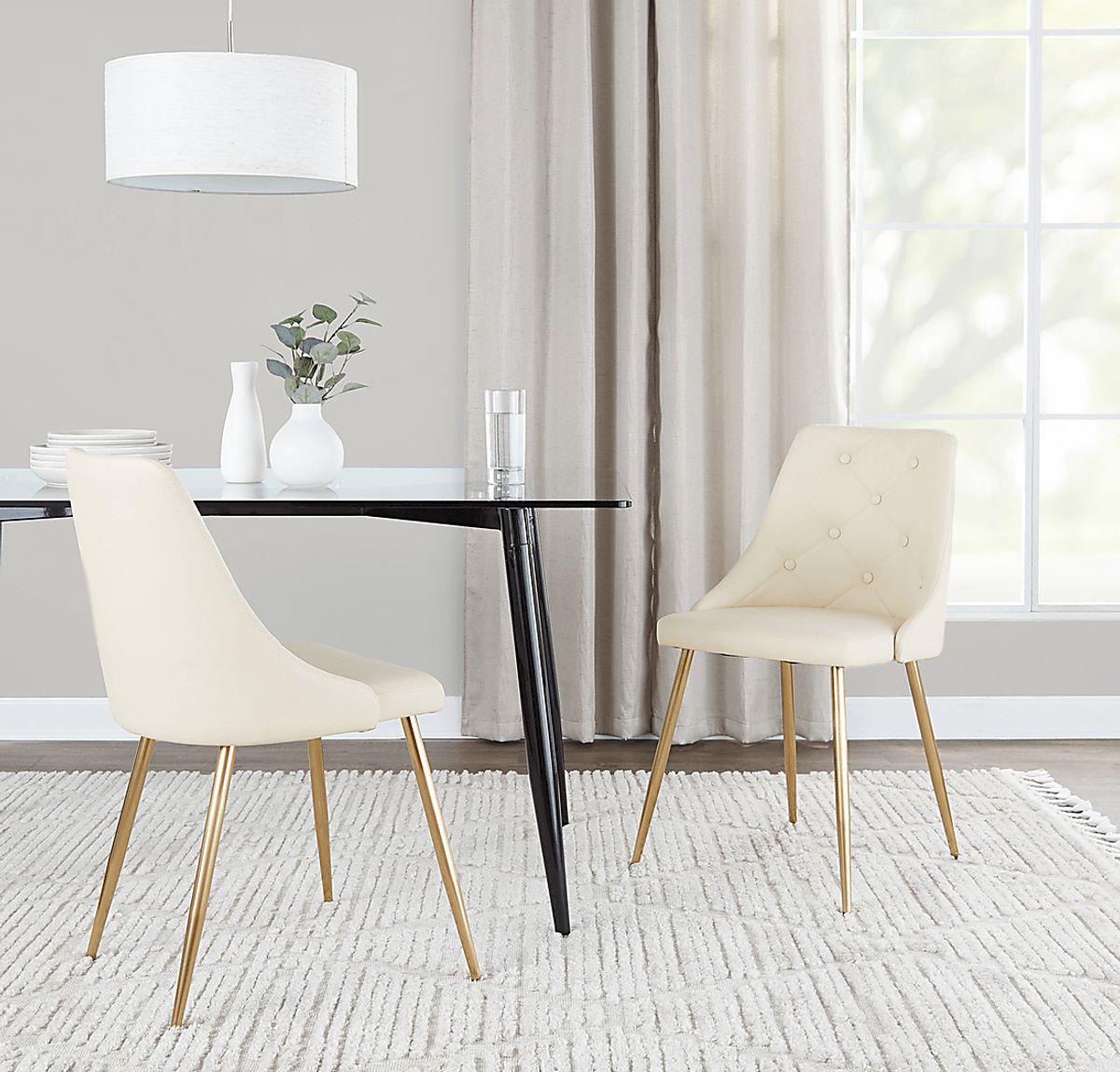 Wytona II Gold Colors,Metal Side Chair, Set Of 2 | Rooms to Go