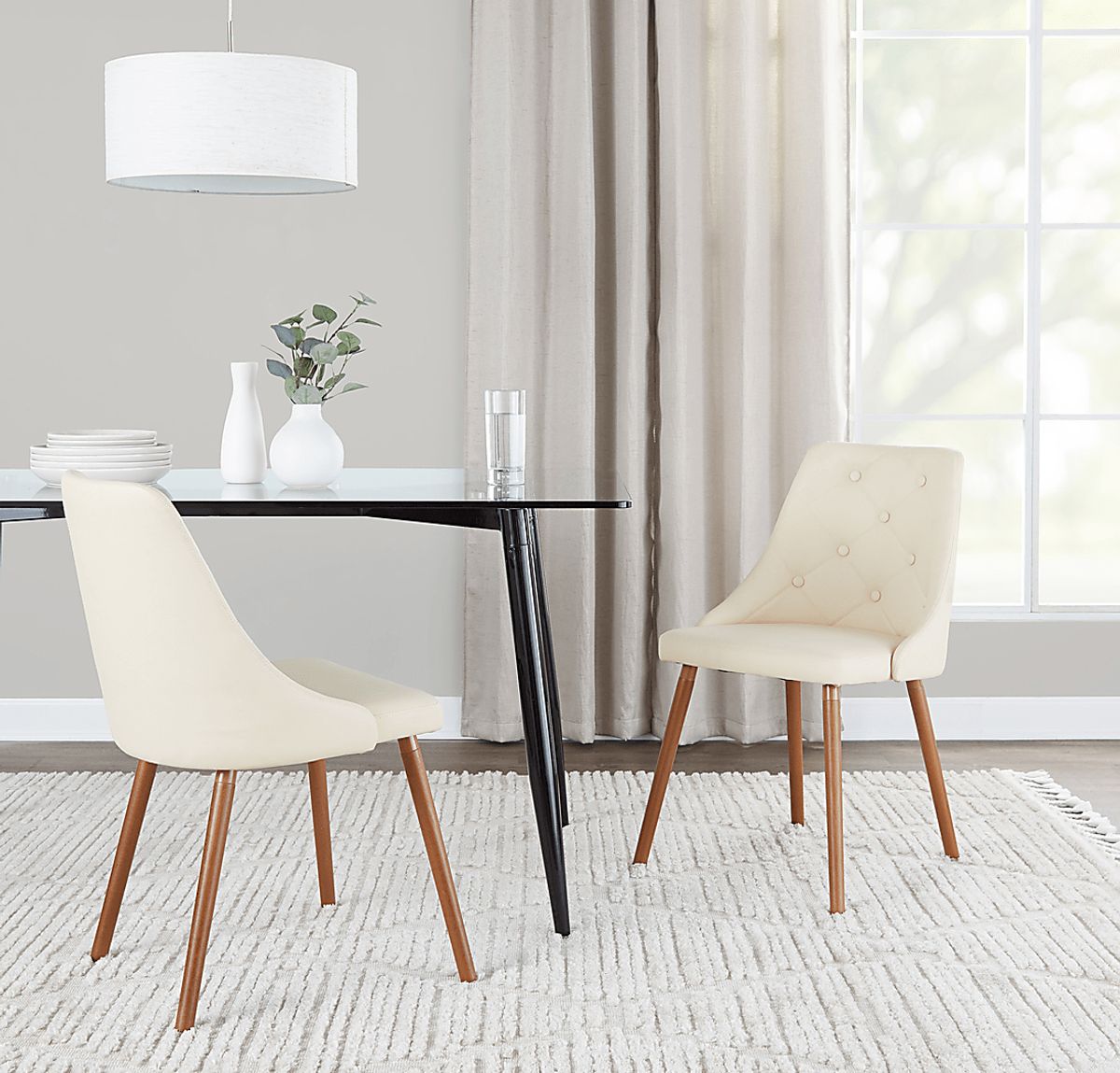 Wytona II Walnut Dark Wood Side Chair, Set Of 2 | Rooms to Go