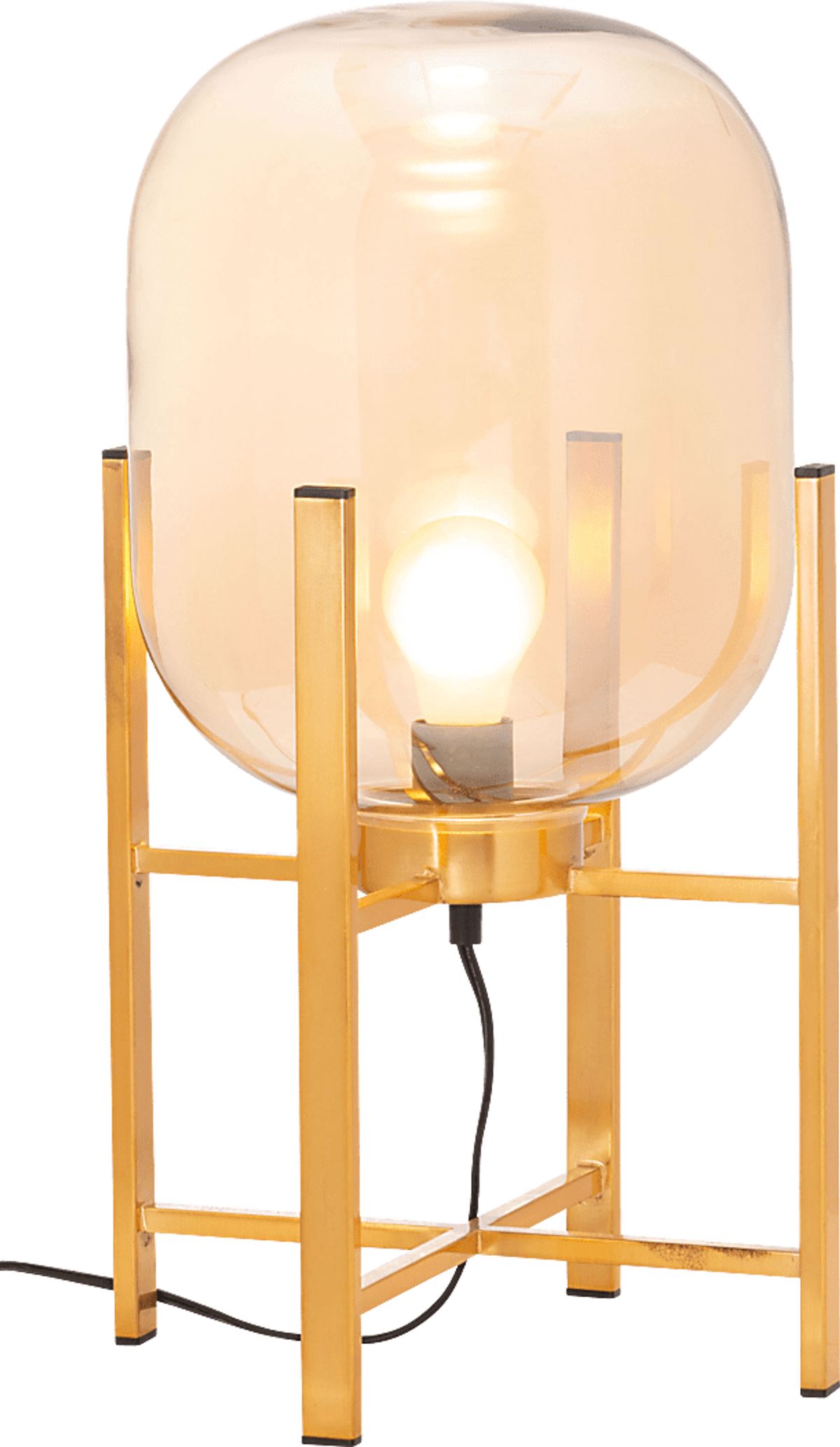 Yadkin Circle Gold Yellow Table Lamp | Rooms to Go