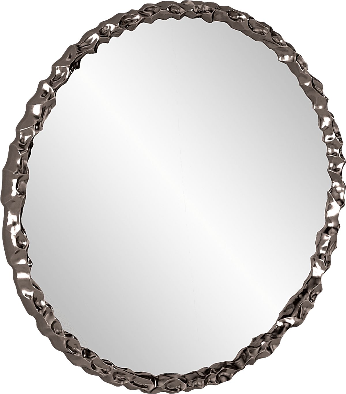 Yanalis Brushed Nickel Metal Mirror | Rooms to Go