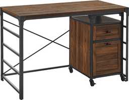 Yandem Walnut Dark Wood Desk | Rooms to Go