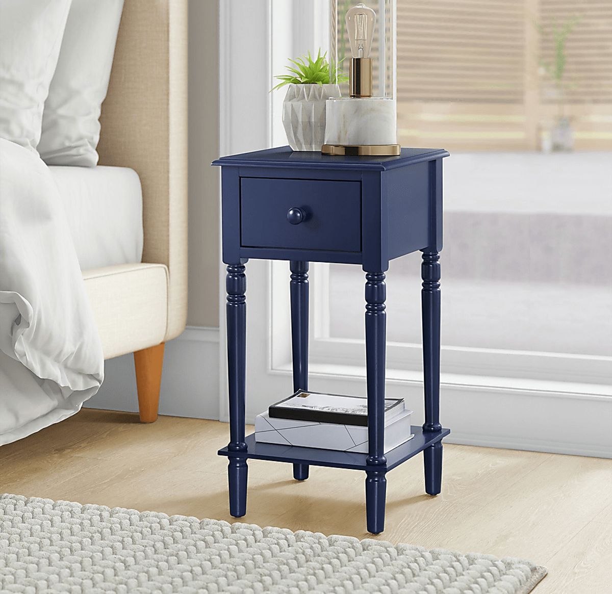 Yankton Blue Nightstand | Rooms to Go
