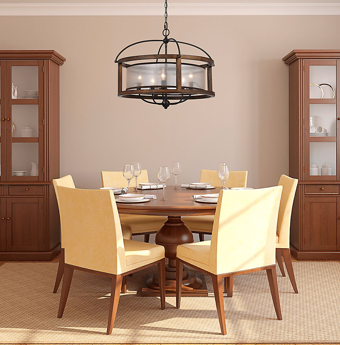 Yearling Brown Chandelier - Rooms To Go