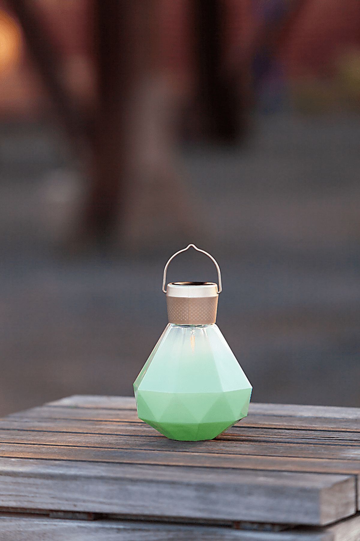 Yeser Cave Jade Green Outdoor Lantern | Rooms to Go