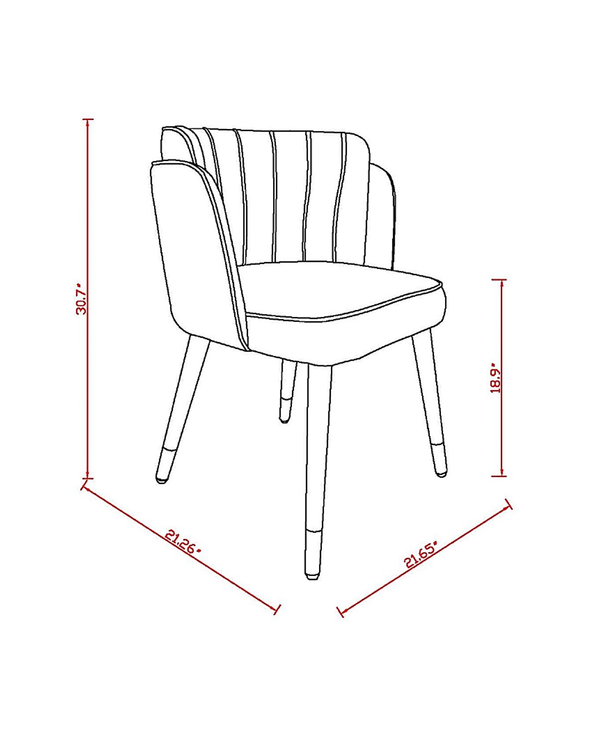 Yewex Cream Beige Velvet Plush Dining Chair | Rooms to Go