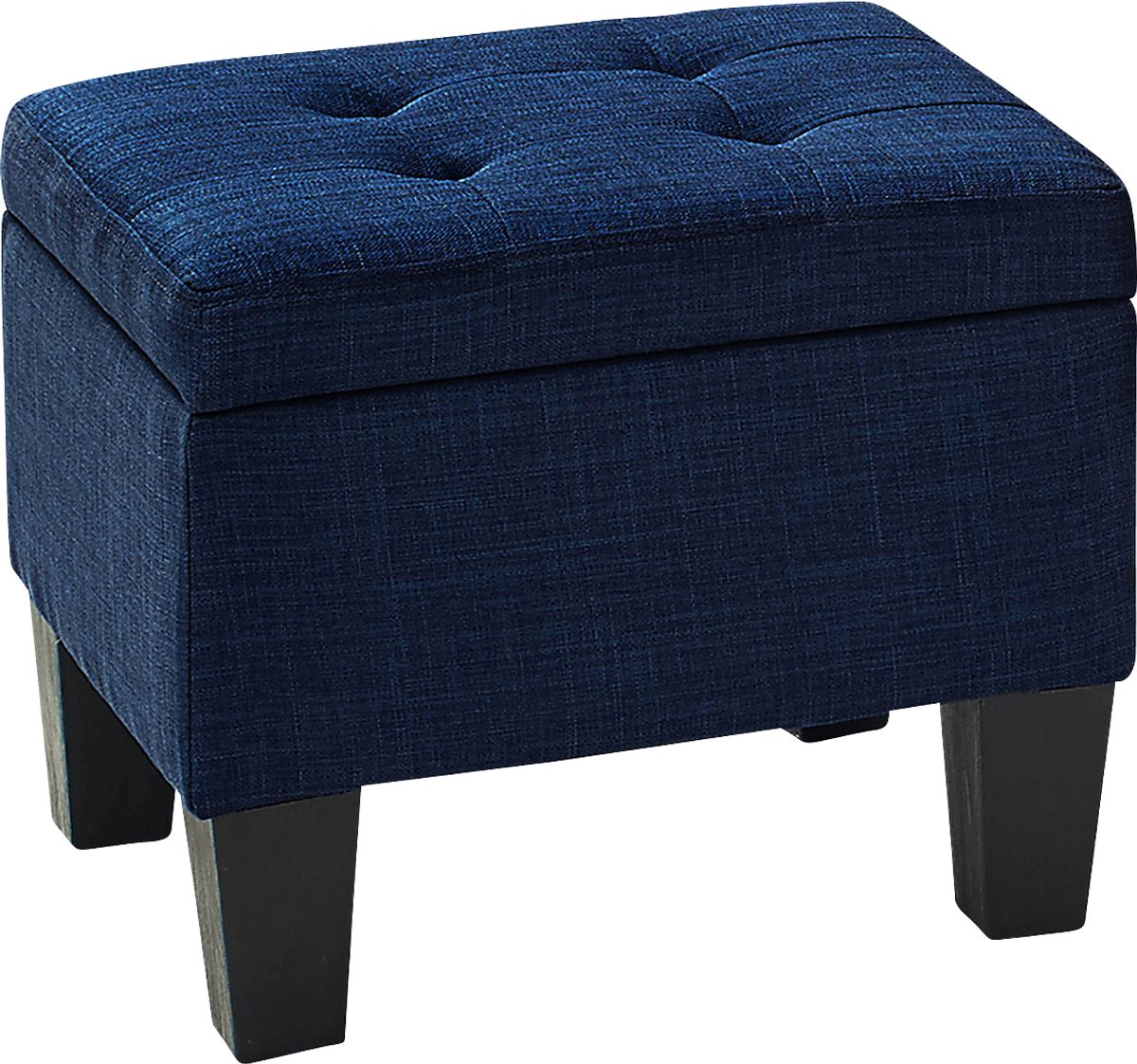 Yoest Blue Polyester Fabric Ottoman | Rooms to Go